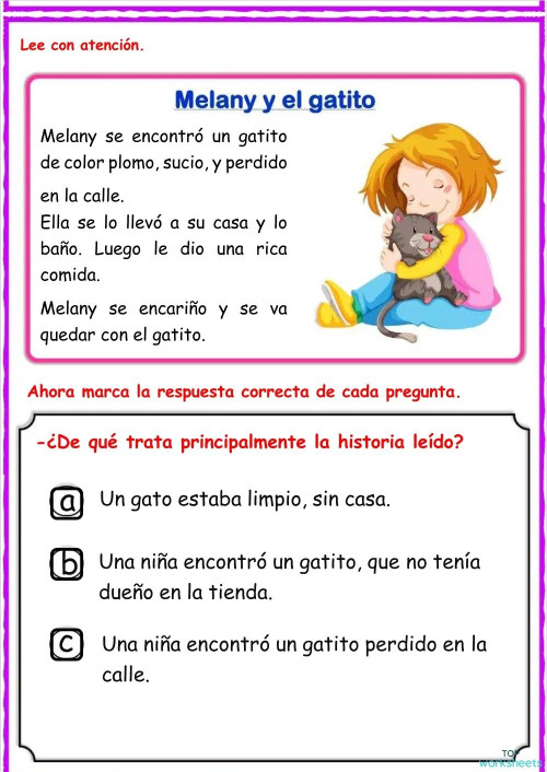 lecturas ece 2do grado 1. Ficha interactiva | TopWorksheets