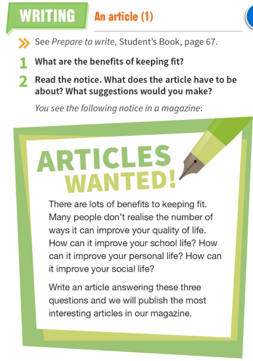 WRITING UNIT 11 PAG47. Interactive worksheet | TopWorksheets