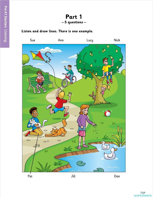 Starters - L - Sample Paper. Interactive worksheet | TopWorksheets