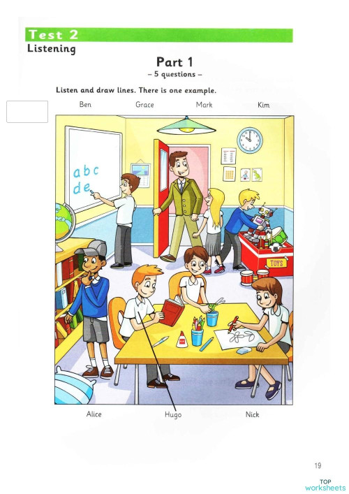 S1 - Starter - Practice listening 2. Interactive worksheet | TopWorksheets