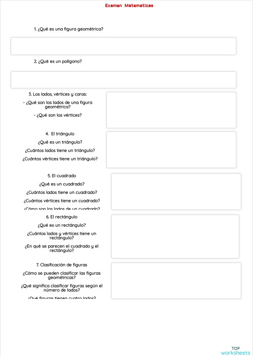 Repaso: fichas interactivas y ejercicios online | TopWorksheets