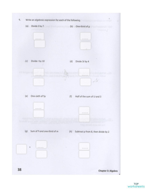 workbook pg 38. Interactive worksheet | TopWorksheets
