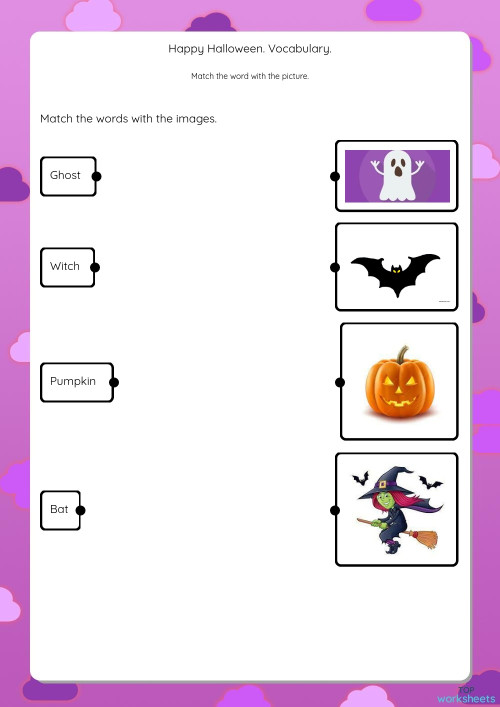 Happy Halloween. Vocabulary.. Interactive worksheet | TopWorksheets
