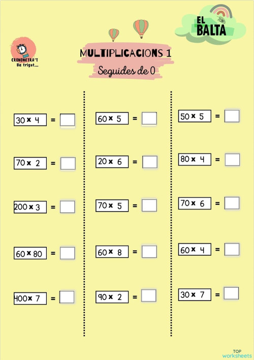 1 SEGUIDA DE 0. Fitxa interactiva | TopWorksheets