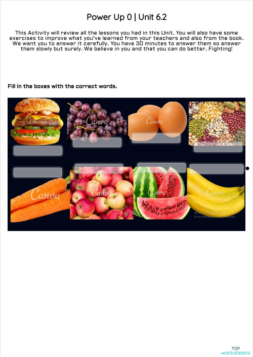 Power Up 0 | Unit 6.2. Interactive worksheet | TopWorksheets