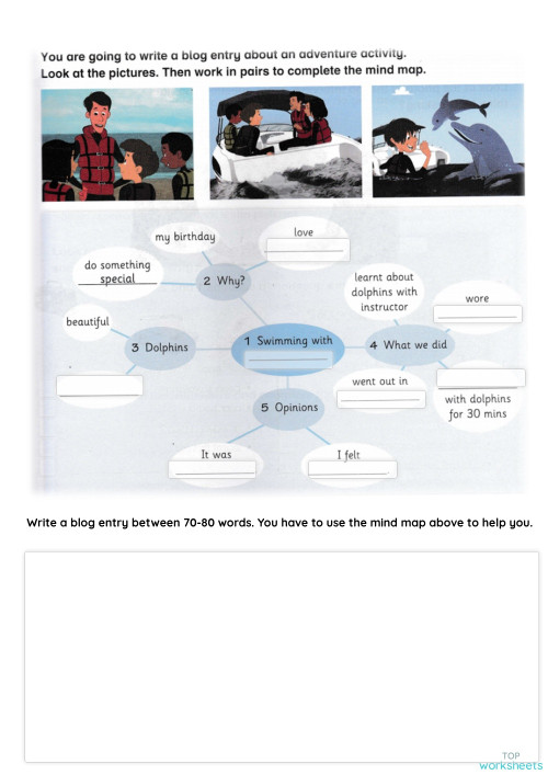 Level 6 - Unit 3 - Writing Activity - (Mind Mapping). Interactive ...