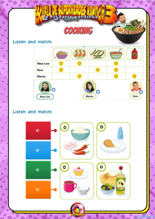 COOKING (II). Interactive worksheet | TopWorksheets
