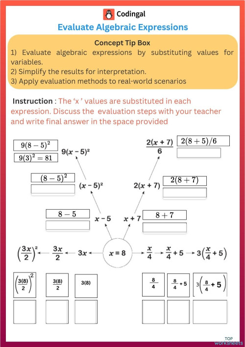 M_G06M07L30_WC02_Evaluating_Expressions_2. Interactive worksheet ...