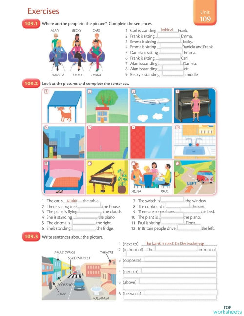Let's go 2 Unit 1 At School. Interactive worksheet | TopWorksheets