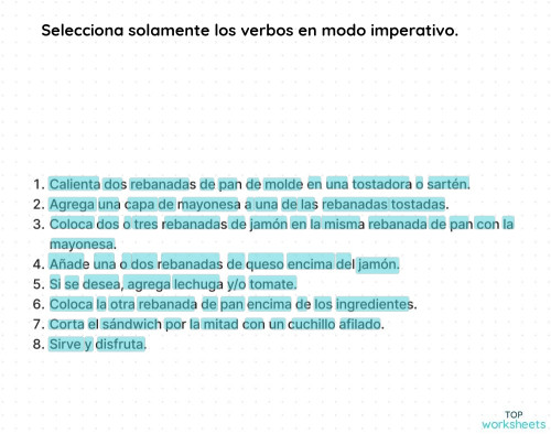 VERBO SALTAR. Ficha interactiva | TopWorksheets