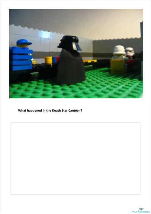 Death Star Cafe (writing). Interactive worksheet | TopWorksheets