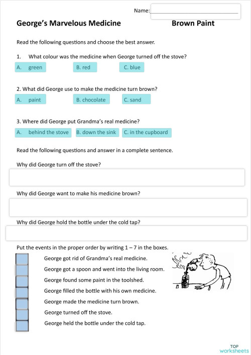 Chapter 6 Brown Paint. Interactive worksheet | TopWorksheets