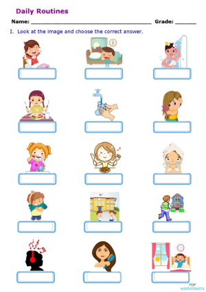 Entregable Guía #11 - Daily Routines. Interactive worksheet | TopWorksheets