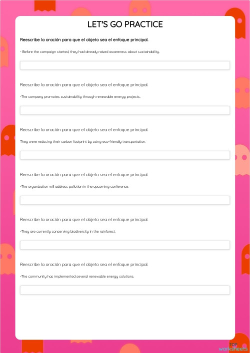 LET'S GO PRACTICE. Ficha interactiva | TopWorksheets