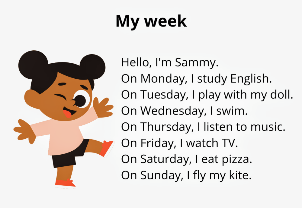 My week_Reading. Interactive worksheet | TopWorksheets