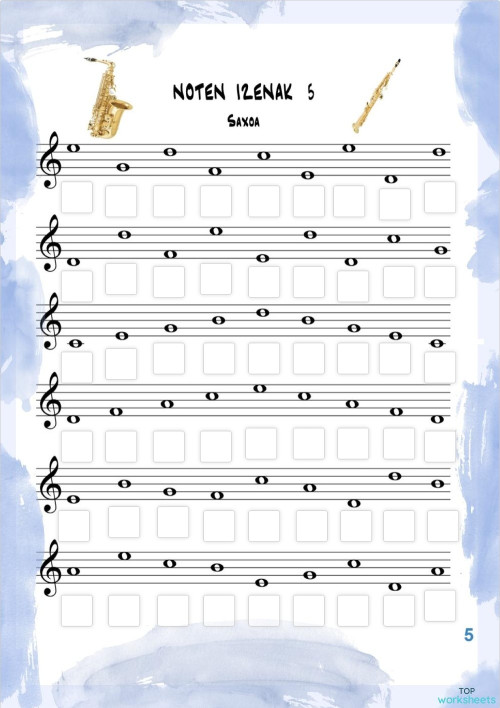 1, Maila TRIKITIXA Noten Izenak 2. Interactive worksheet | TopWorksheets