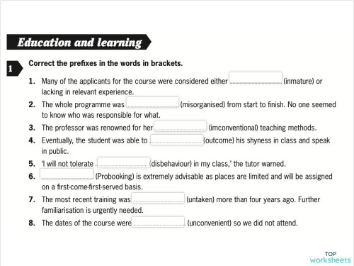 C1 CAE part 3. Interactive worksheet | TopWorksheets
