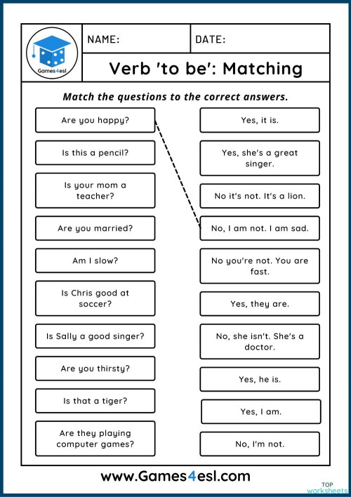 To be join answers. Interactive worksheet | TopWorksheets