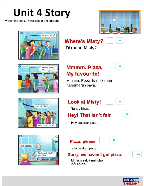 S Mind 1 - Unit 4 Story. Interactive worksheet | TopWorksheets