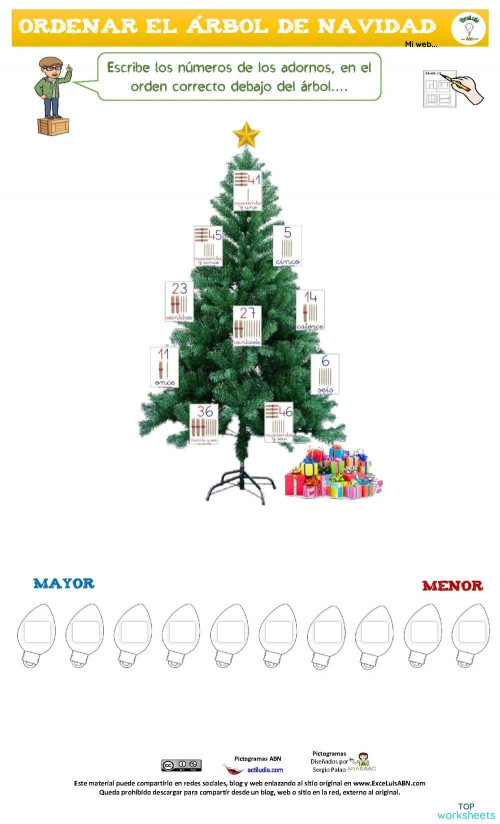 Ordenar números 1 al 50 (1). Ficha interactiva | TopWorksheets