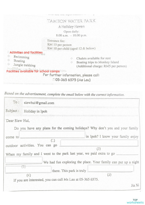 Info Transfer - Hold. Interactive worksheet | TopWorksheets
