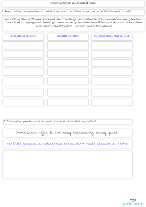 Hybrid lessons. Interactive worksheet | TopWorksheets
