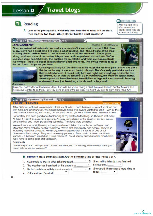 WEEK 2 GREEN BOOK. Interactive worksheet | TopWorksheets