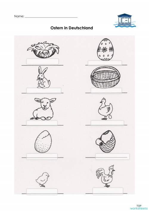 Ostern: interaktive Arbeitsblätter und Online-Übungen | TopWorksheets