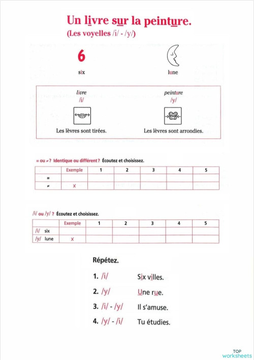 unite 19 i-u. Fiche interactive | TopWorksheets