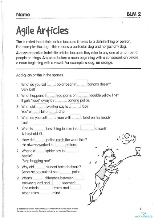 Agile Articles. Interactive worksheet | TopWorksheets