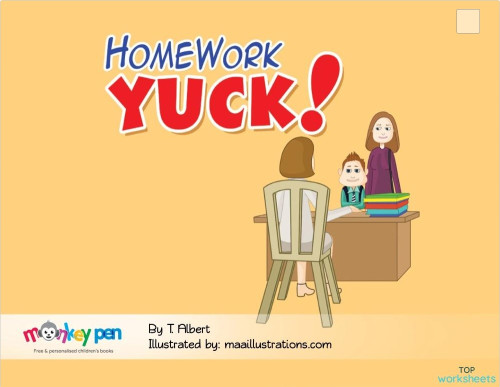 Homework, YUCK - Audiobook. Interactive worksheet | TopWorksheets