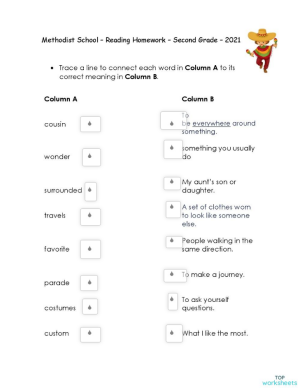 Second grade Homework. Interactive worksheet | TopWorksheets