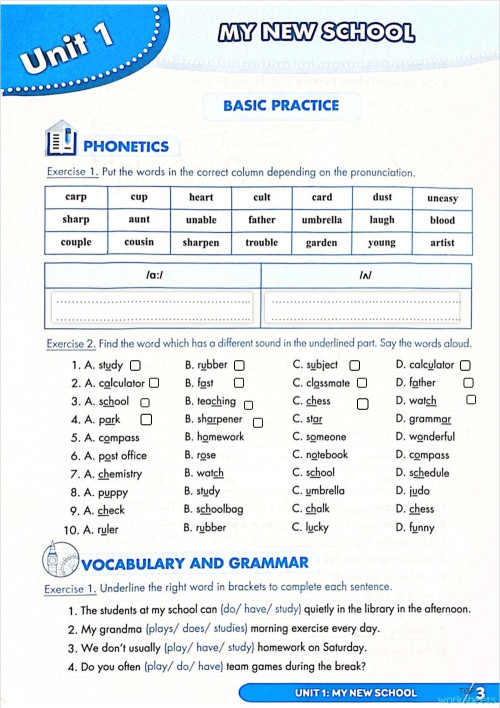 bài học 06.01. Interactive worksheet | TopWorksheets
