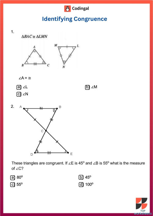 M_G08M17L45_WC01_Proving_Congruence_. Interactive worksheet | TopWorksheets