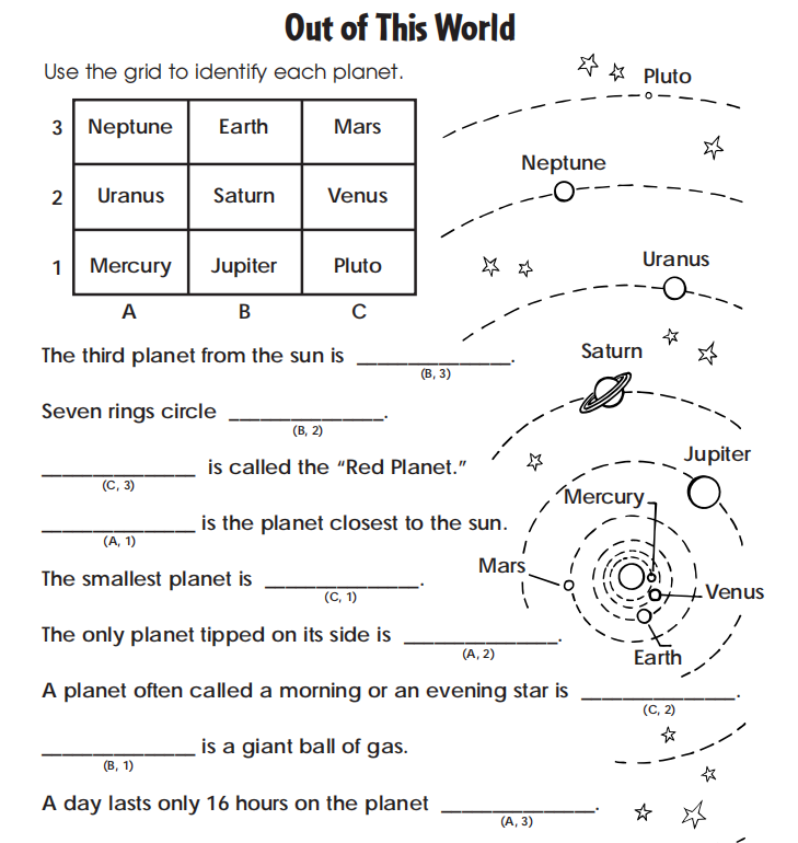 KFUN_04_planets. Interactive worksheet | TopWorksheets