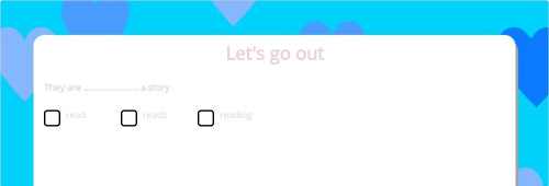 Let's go out. Interactive worksheet | TopWorksheets