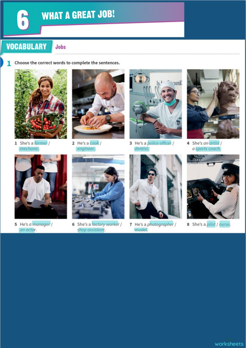 UNIT 6 WB VOCABULARY PAGE 28. Interactive worksheet | TopWorksheets