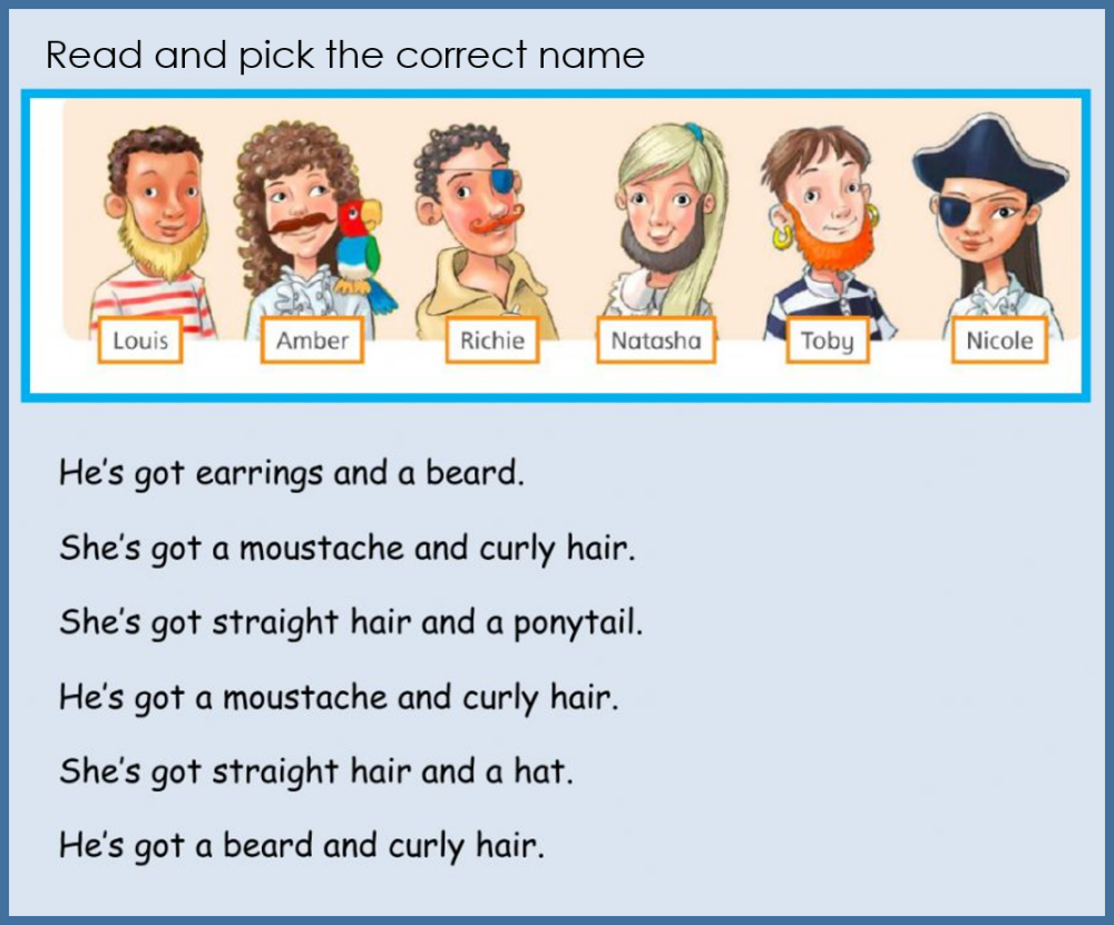face and hair 2. Interactive worksheet | TopWorksheets