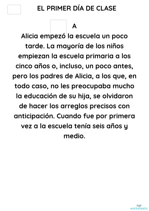 Comprensión auditiva/lectora: fichas interactivas y ejercicios online ...