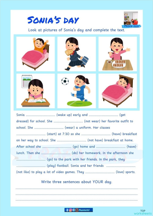A1-A2 Present Simple. Ficha interactiva | TopWorksheets