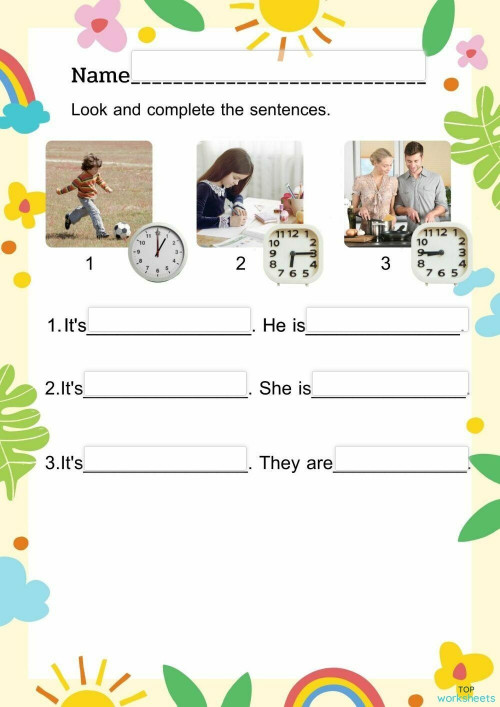 telling the time. Interactive worksheet | TopWorksheets