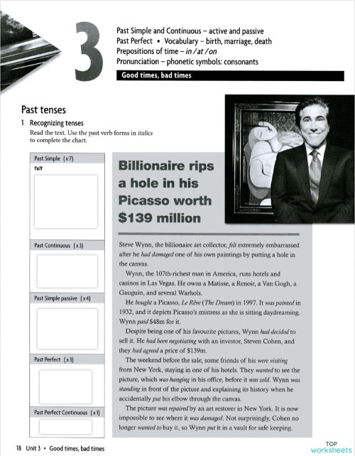 Unit 3, homework 1. Interactive worksheet | TopWorksheets