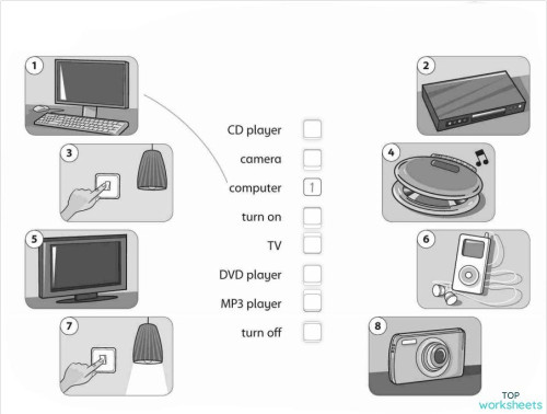 4th grade My things 1 level. Interactive worksheet | TopWorksheets