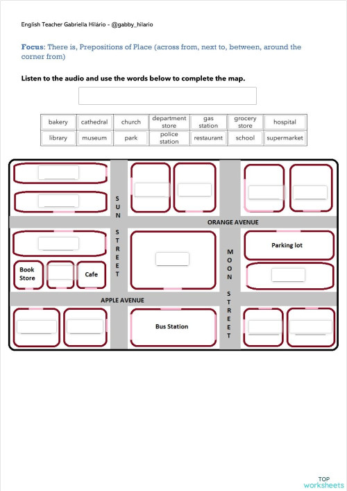EFE 1 - Lesson 21 - There is and There are 3 - Building a map ...