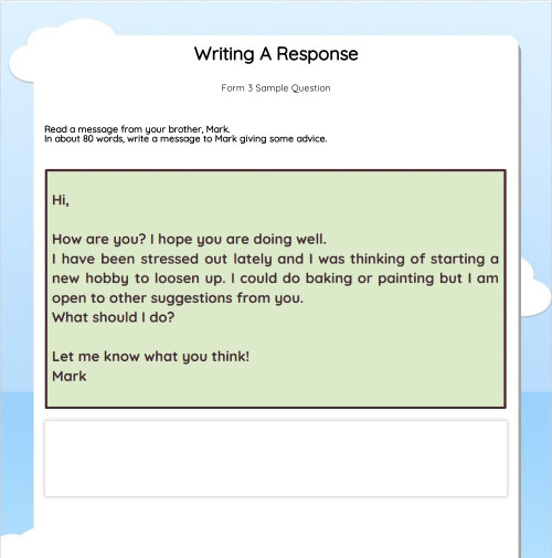 Writing A Response. Interactive worksheet | TopWorksheets