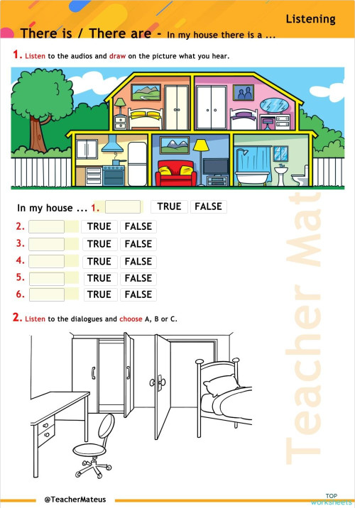 There is / There are - In my house there is a ... - Listening - TM0340 ...
