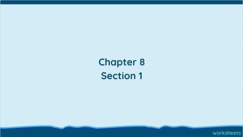 Chapter 8 Section 1 (1). Interactive worksheet | TopWorksheets