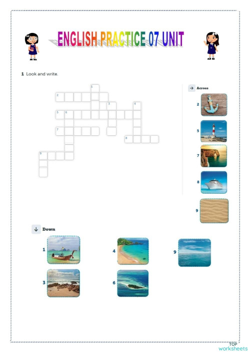 3RD GRADE- ENGLISH PRACTICE UNIT 07. Interactive worksheet | TopWorksheets