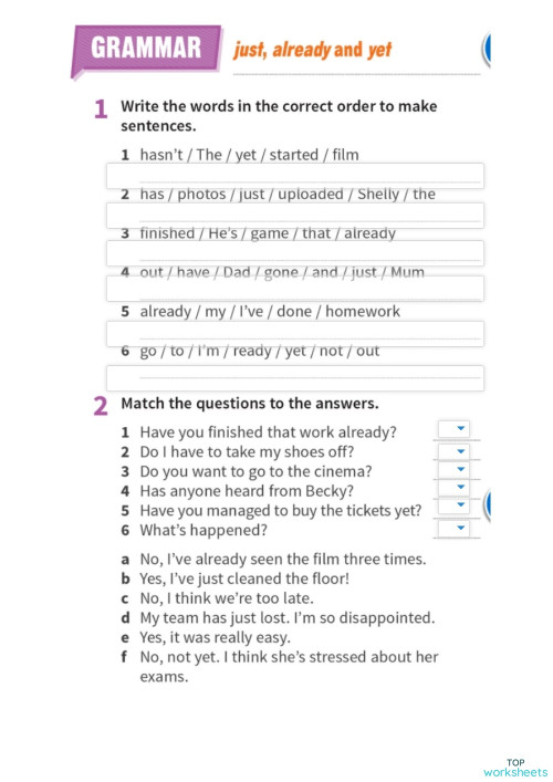 UNIT 13 GRAMMAR AND VOCABULARY PAG 54. Interactive worksheet ...