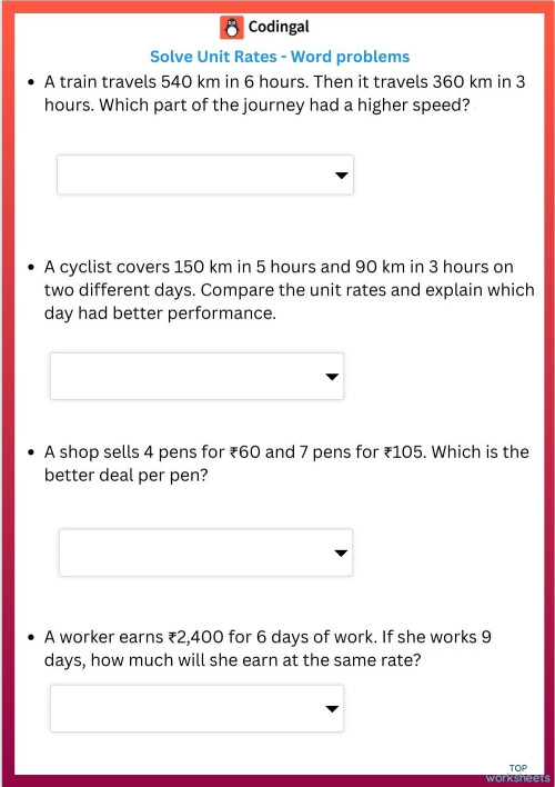 M_G06M06L24_WE02_Understanding Unit Rates. Interactive worksheet ...